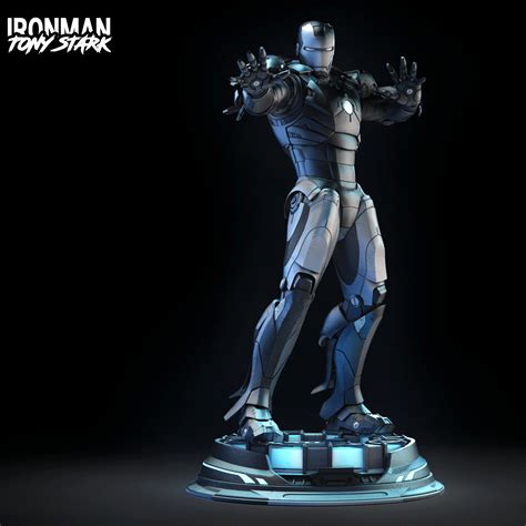 Ironman Statue Digital Stl Files For 3d Printing Etsy