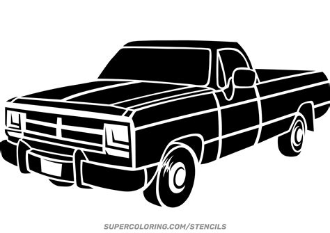 Stencil Of Dodge Ram Free Printable Papercraft Templates