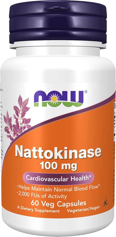 Now Foods Nattokinase 100mg Veg Capsules 60ct Amazonsg Health