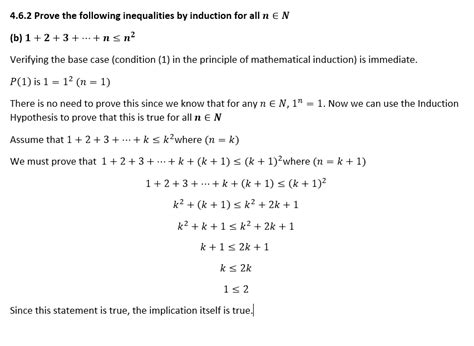 proof verification prove the inequality 1 2 3 cdots n le n 2 using