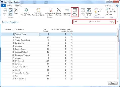 Record Deletion Tool For Microsoft Dynamics Nav 2015 Olof Simren Microsoft Dynamics Nav