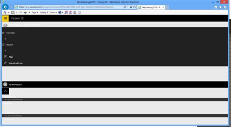 Powerbi Power Bi Service Browser Looks Strange And Empty Stack Overflow