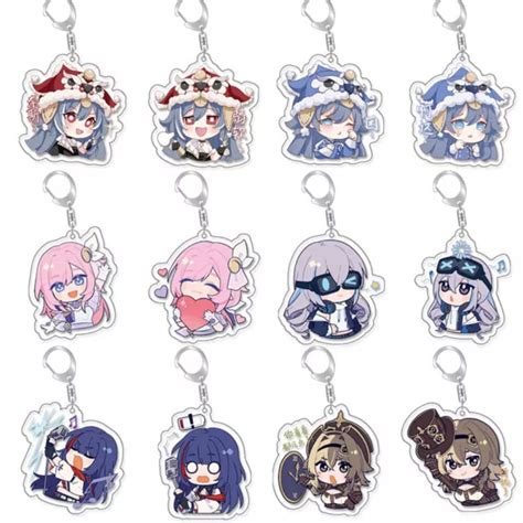Honkai Star Rail Keychain Cosplay Game Kafka Himeko Hill Jing Keyring Pendant Eur Picclick It