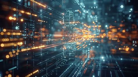 Innovative Technology Transforms Business Processes Through Dynamic Visualization Stock