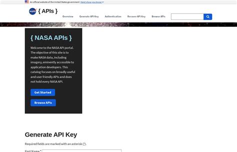 NASA Api ApisList