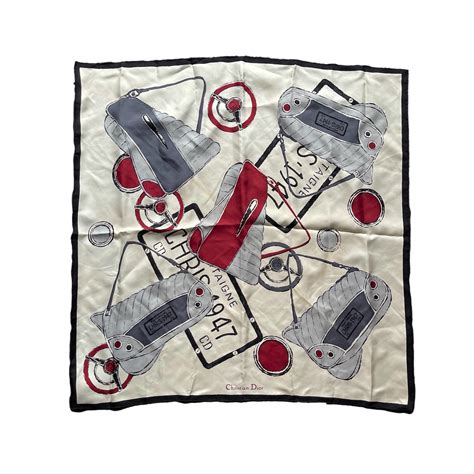 Treasures Of Nyc Dior Bag Print Silk Scarf
