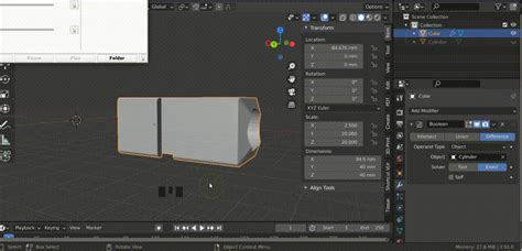 Modeling Problem With Boolean Difference Overhang Blender Stack Exchange