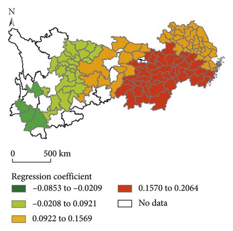Spatial Distribution Of Regression Coefficient Of Innovation Subject To