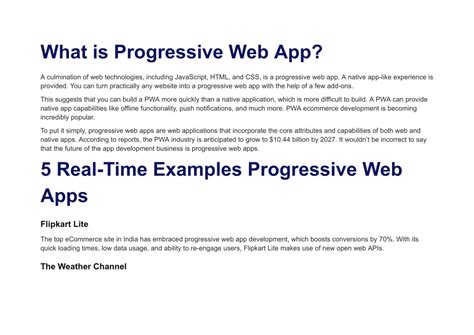 Ppt Pwa Development Guide Creating Progressive Web Apps Powerpoint