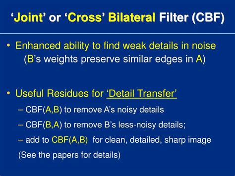 PPT A Gentle Introduction To Bilateral Filtering And Its Applications PowerPoint Presentation