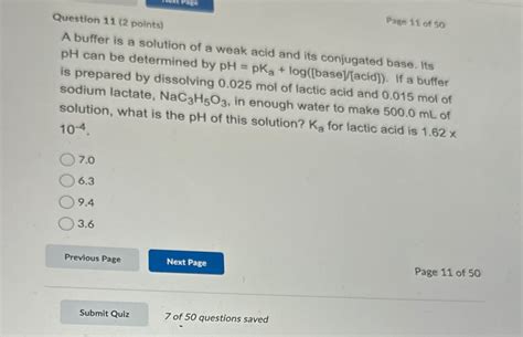 Solved Question 11 2 ﻿pointspage 11 ﻿of 50a Buffer Is A