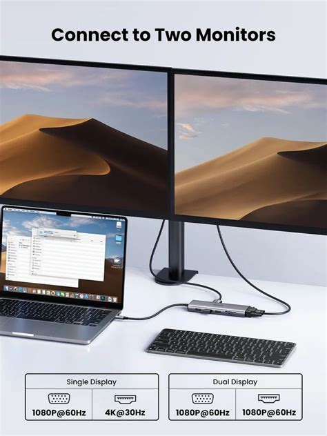 Ugreen 15601 Usb C Hub 10 In 1 Usb C Dongle With 4k Hdmi And Vga Dual Monitor At ₹ 3850 Piece