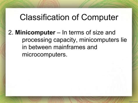 Types And Classification Of Computerpptx