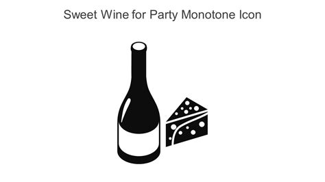 Sweet Wine For Party Monotone Icon In Powerpoint Pptx Png And Editable Eps Format PPT PowerPoint
