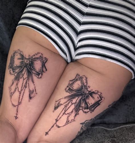 Bow Above Knee Tattoo Artofit
