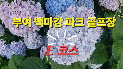 부여 백마강 파크 골프장 E 코스~ 맛있고 잼난 하루여~ Youtube