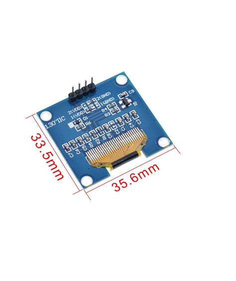 Buy GoldenMorning 1 3 Inch I2C IIC 4 Pin OLED Display Module With VCC GND Blue At Best Price