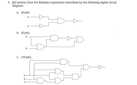 Solved 4 22 Points Give The Boolean Expression Described