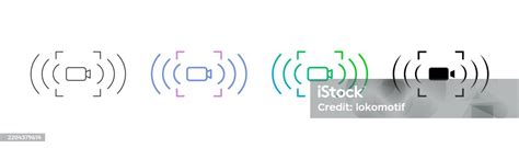 비디오 녹화 아이콘에는 편집 가능한 획 선 이중색 선 그라디언트 선 및 실선의 네 가지 스타일이 있습니다 웹 디자인 모바일 앱 Ui Ux 및 Gui 디자인에 적합합니다