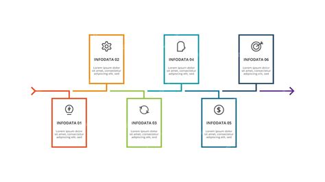 Premium Vector Rectangle Concept For Infographic With 6 Steps Options Parts Or Processes