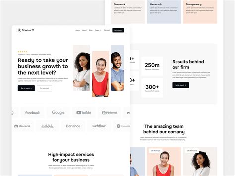 Startux X Modern Startup Webflow Template On Behance