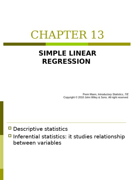 ch13 regressionanalysis pdf regression analysis statistics