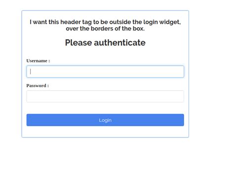 R Adding Html Tag Above Shiny Secure App Login Page Stack Overflow