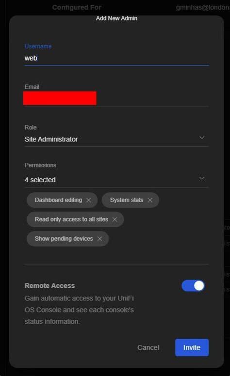superadmin access unifi