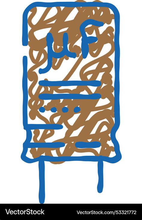 Electrolytic Capacitor Electronic Component Icon Vector Image