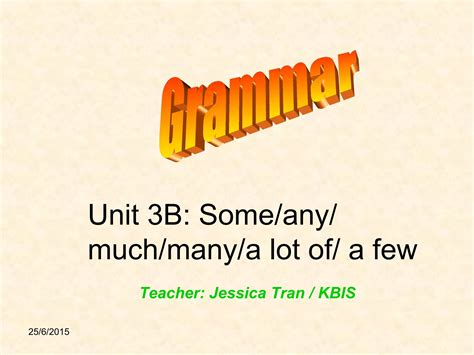 3 B Grammar Quantifiers PPT