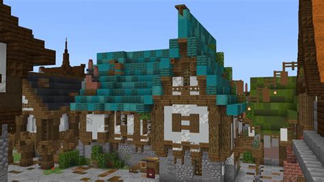 Blue Roof House Rminecraftbuilds