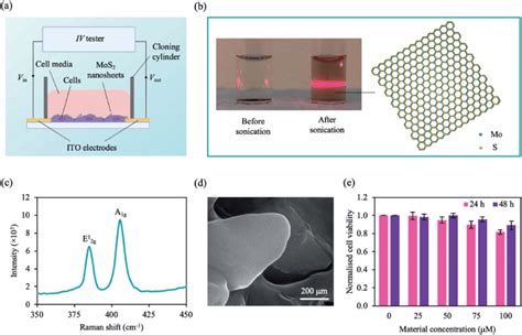 configuration of our system and mos 2 characterisation a a schematic