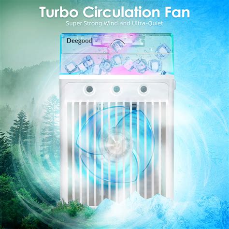 Buy Portable Air Conditioner Fan Upgrade Small Ac Air Cooler With 25fl Oz Water Tank And 3