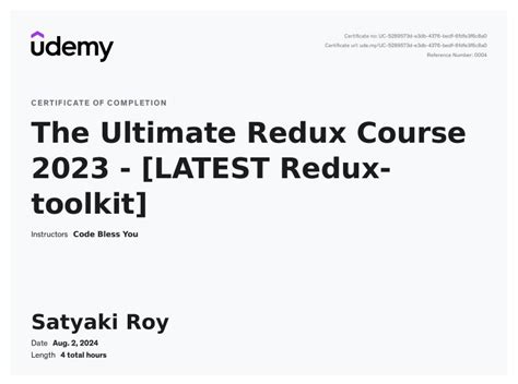 Satyaki Roy On Linkedin Good Course To Learn The Latest Redux Toolkit 🙂