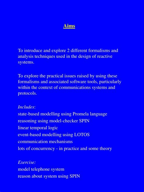 PPT Modelling Reactive Systems 4 Professor Muffy Calder Dept Of