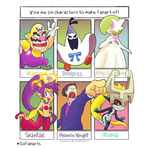 Six Fanarts Part 2 By Thebourgyman On Deviantart