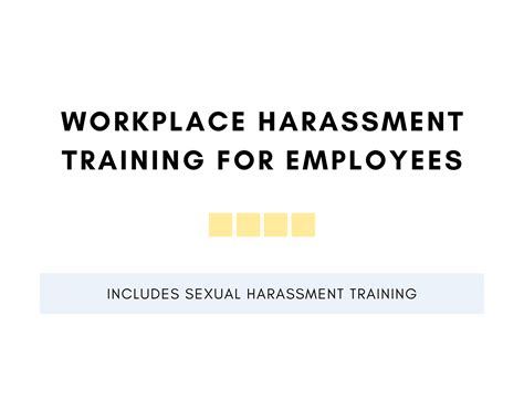 Workplace Harassment Training