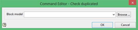Vulcan Block Manipulation Command Editor Check Duplicated