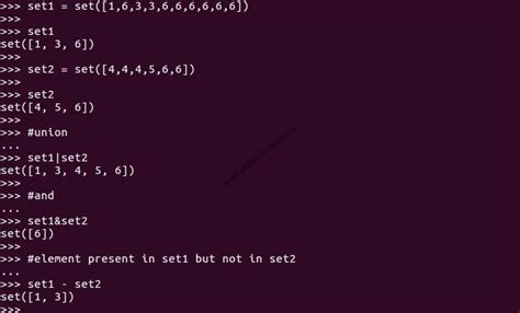 Short Tutorial Tuples Sets And Dictionaries In Python All About Testing