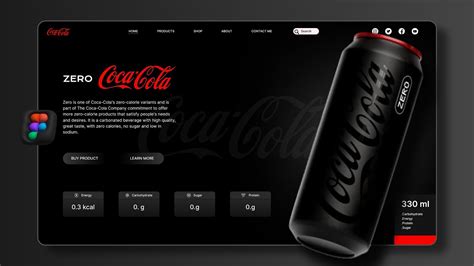 Coca Cola Landing Page Design In Figma Youtube