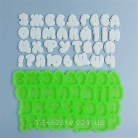 Силіконовий молд Алфавіт український — купити в Україні ціна відгуки продажі Ua