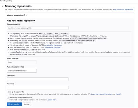 Mirror A Gitlab Repository To Github Using Ssh