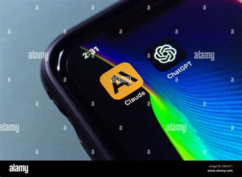 Claude Ai And Chatgpt Icons Seen In An Iphone Claude Ai Is A Chatgpt Like Next Gen Ai Chatbot