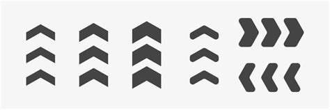 Arrow Chevron Direction Sign Road Signpost Symbol Navigation Left Right And Up Signs 60367216