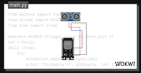 Practica Ultrasónico Wokwi Esp32 Stm32 Arduino Simulator
