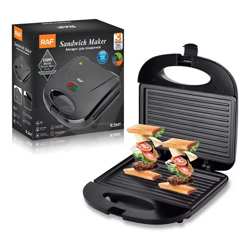 Raf R 284t Electric Qril Sendvic Preparer Toster Non Stick Covered Toster 850 W Azərbaycanın