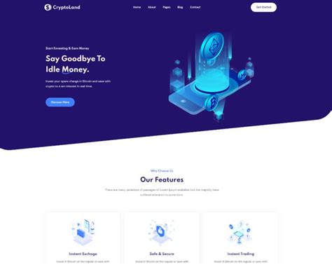10 Cryptocurrency Html Website Templates Free Download
