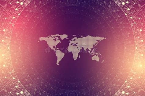 Big Data Visualization Geometric Abstract Background Visual Information Complexity Stock