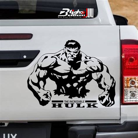 Blighoo 40cm Hulk Car Cutting Sticker Cool Super Hero Car Sticker