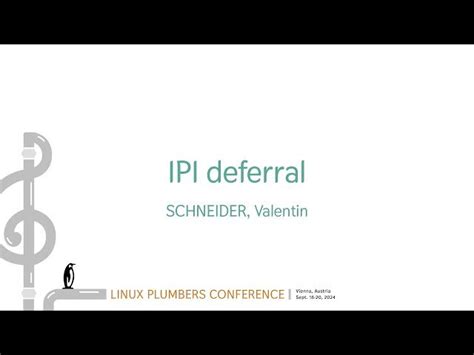 Free Video Ipi Deferral Understanding Inter Processor Interrupts In Linux From Linux Plumbers